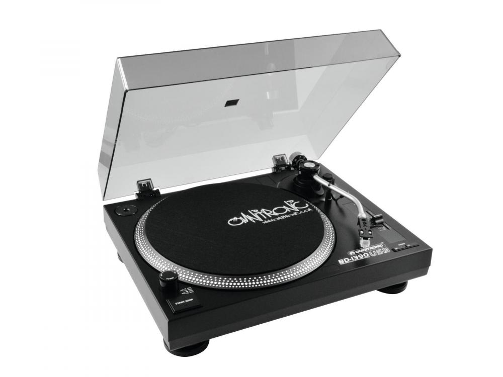 product details: OMNITRONIC BD-1390 USB Turntable bk